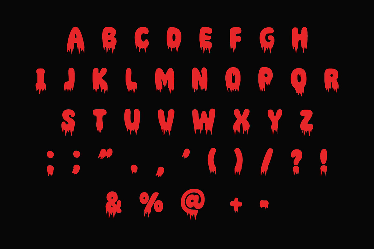 Horror Scary Gothic Font | Creative Market