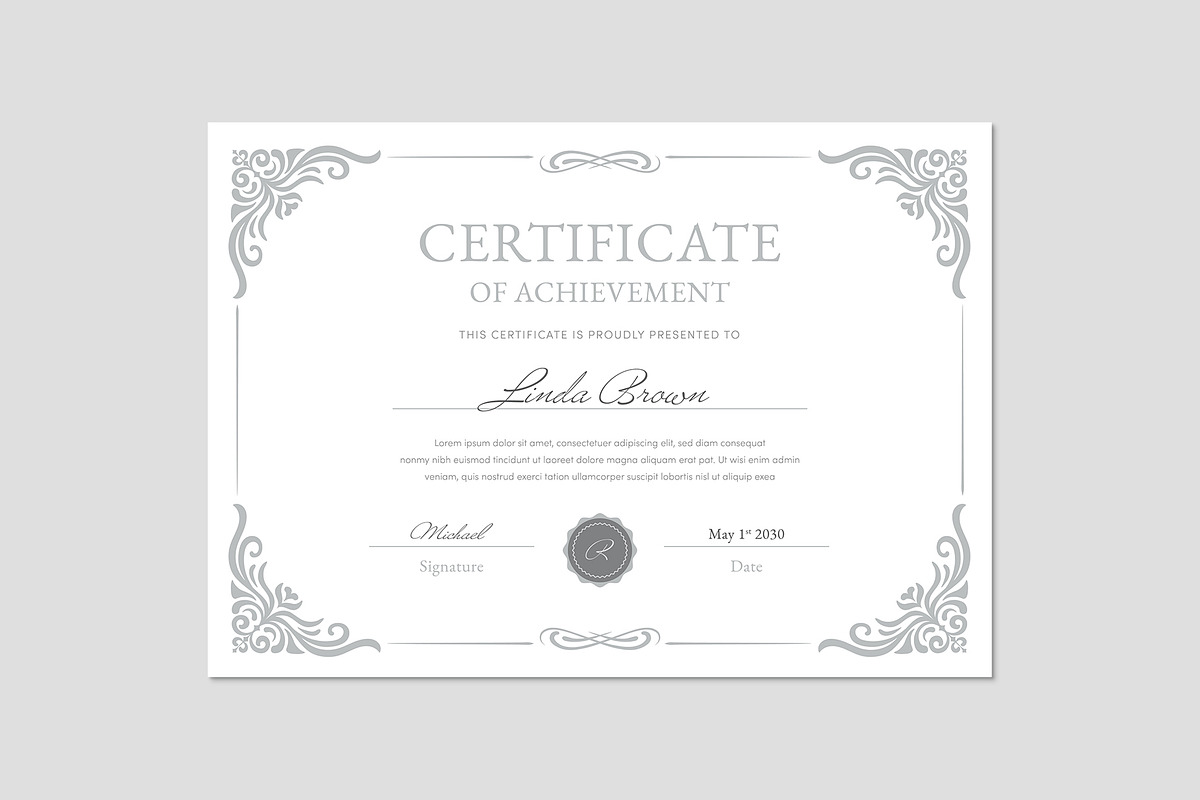 Certificate Template, a Stationery Template by BrandPacks