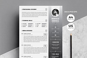 Resume Template | 4 Pages Modern Cv, a Resume Template by WhiteGraphic