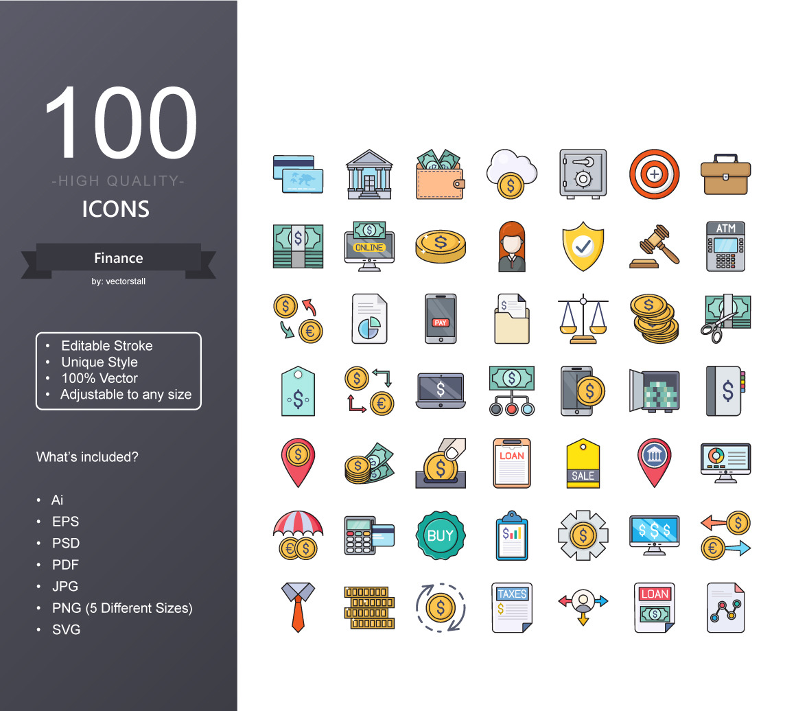 Finance | Outline Icons ~ Creative Market