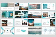 Cyan Powerpoint Template Presentation | Creative Market