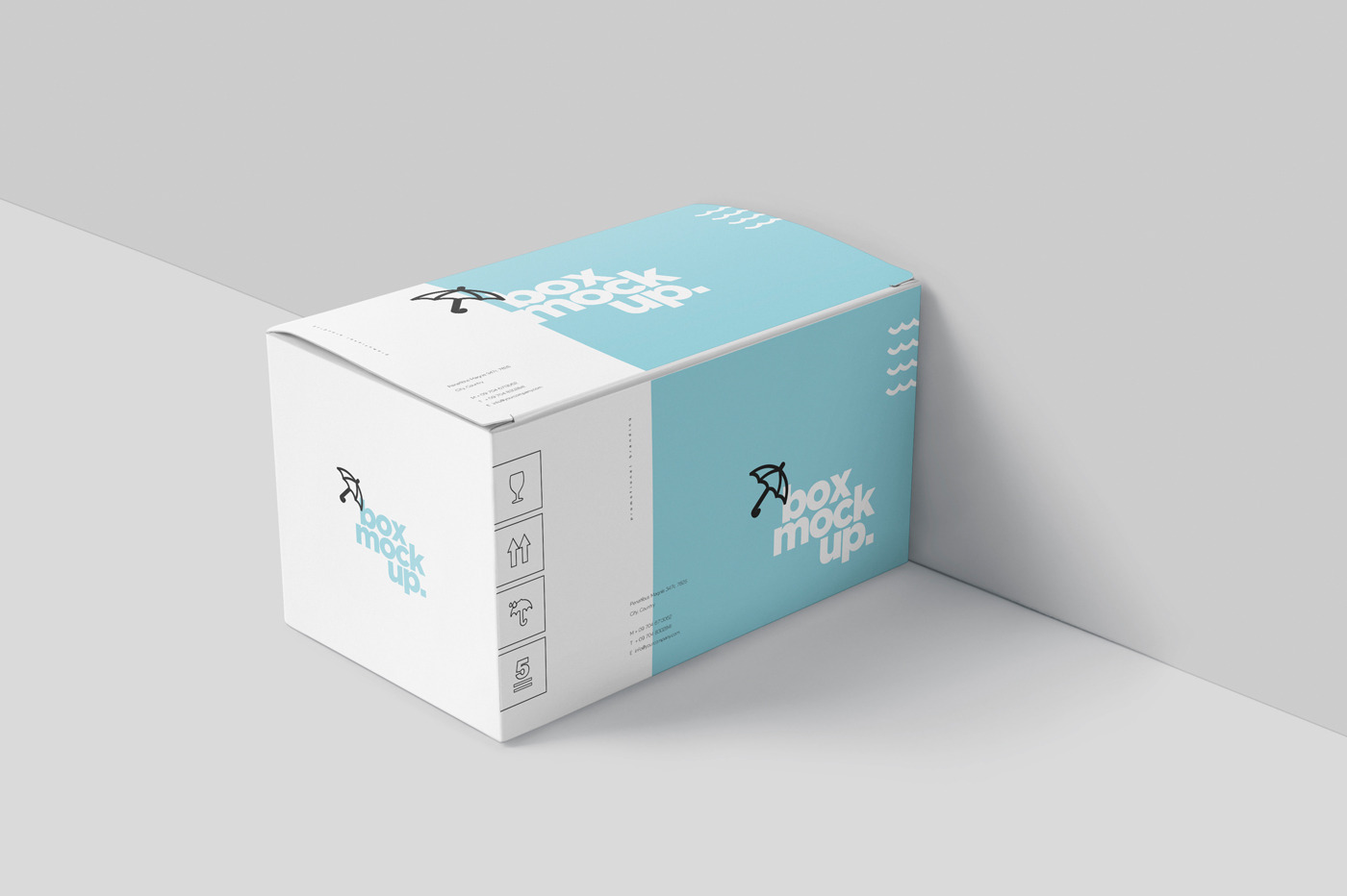 Box Mockup - Wide Rectangle Big Size, a Packaging Mockup by GfxFoundry
