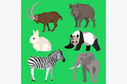 Set animals goat, wild boar, an Object Graphic by ARTYuSTUDIO