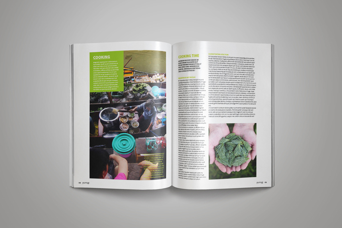 InDesign Magazine Template, a Magazine Template by Indotitas