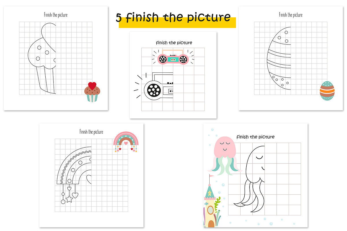 Activities for kids Mini games, an Education Illustration by Nursery Art