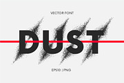 Dust | Vector font, an Illustration by MaximGertsen