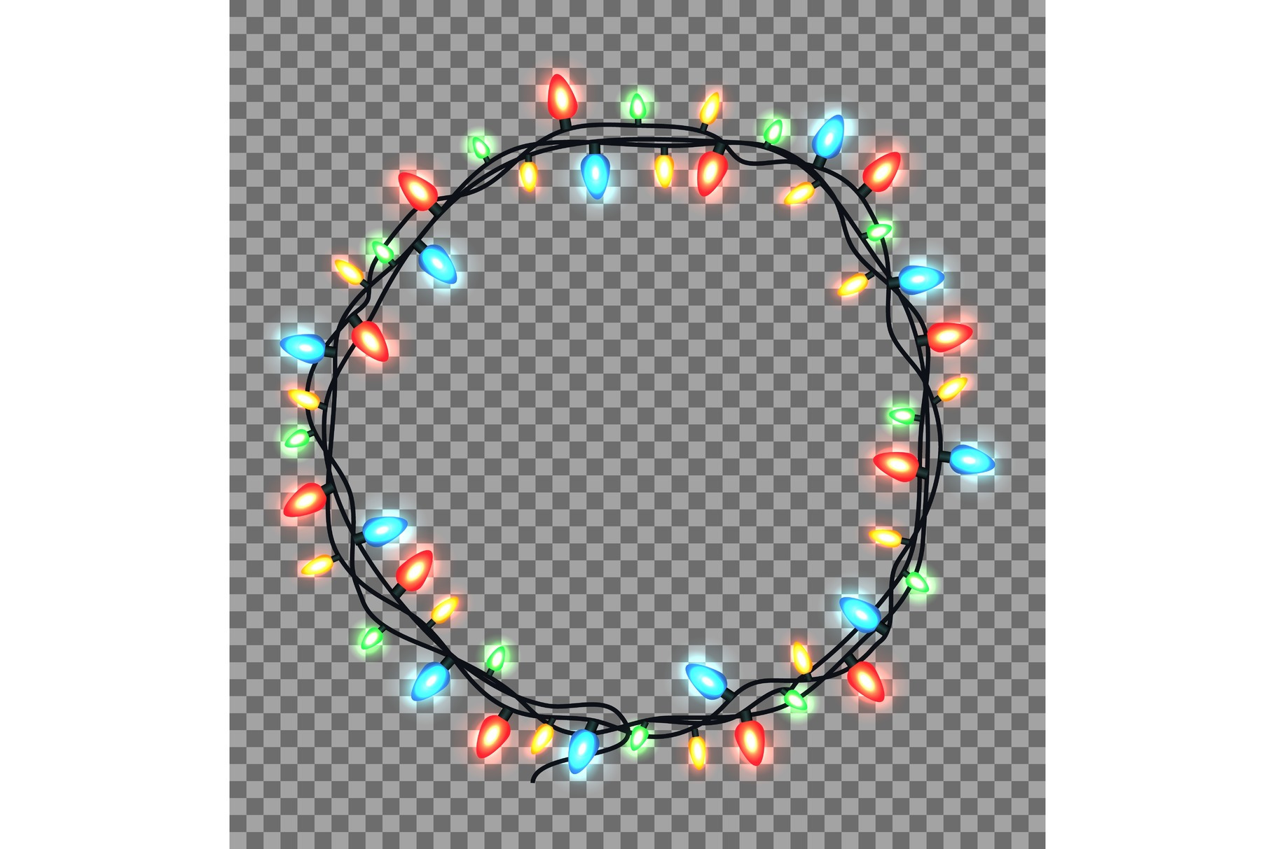 Colorful round Frame of Christmas, an Object Graphic by robuart