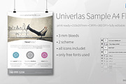Univerlas Sample A4 Flyer, a Flyer Template by buttonpl