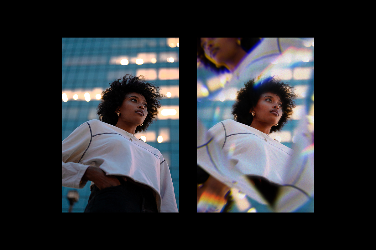 Prismatic Lens Photo Effect, a Texture Graphic by Design Squad