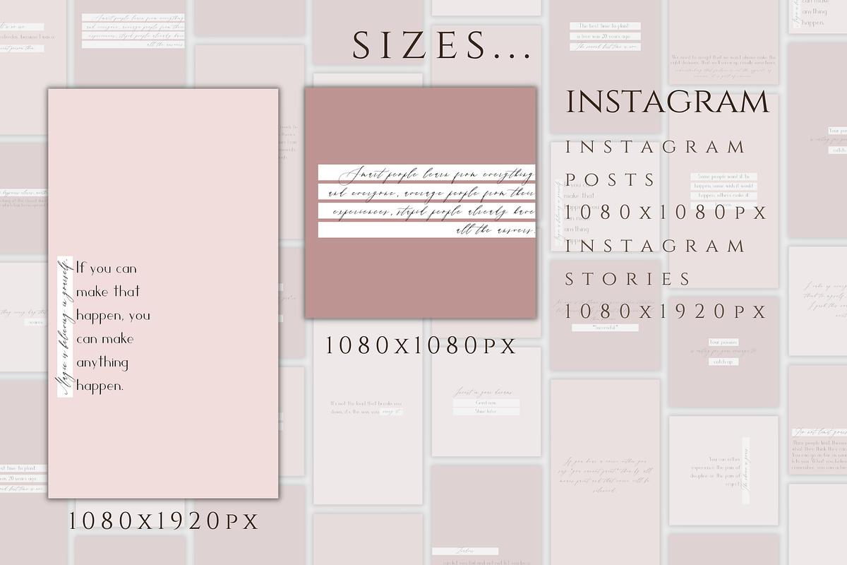 Pink Inspiring Blogger Quote Pack, a Social Media Template by BRANDcontent