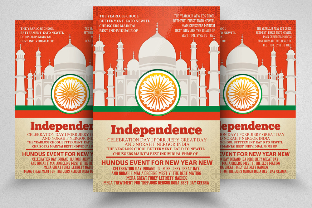 Indian Independence Day Flyer, a Flyer Template by Psd Templates