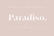 Paradiso Stencil font, a Serif Font by ParadiseStore