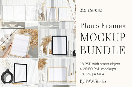 Frame Mockup Template Bundle Kit | Product Mockups ~ Creative Market