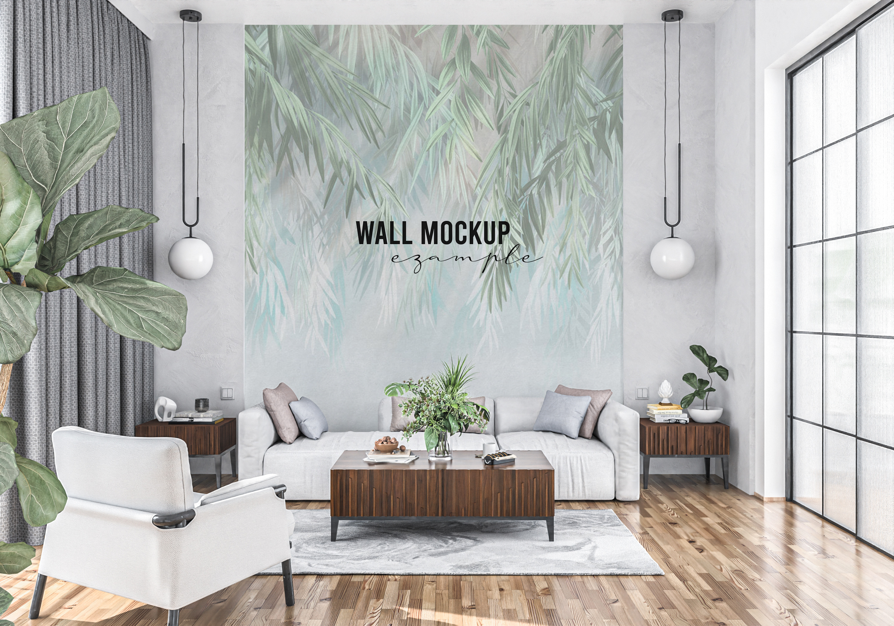 Wallpaper mockup - wall mockup