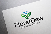Floret Dew Logo, a Branding & Logo Template by EmilGuseinov
