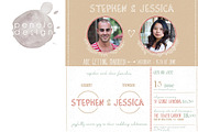 Wedding Invitation Template, an Invitation Template by Penelo Design