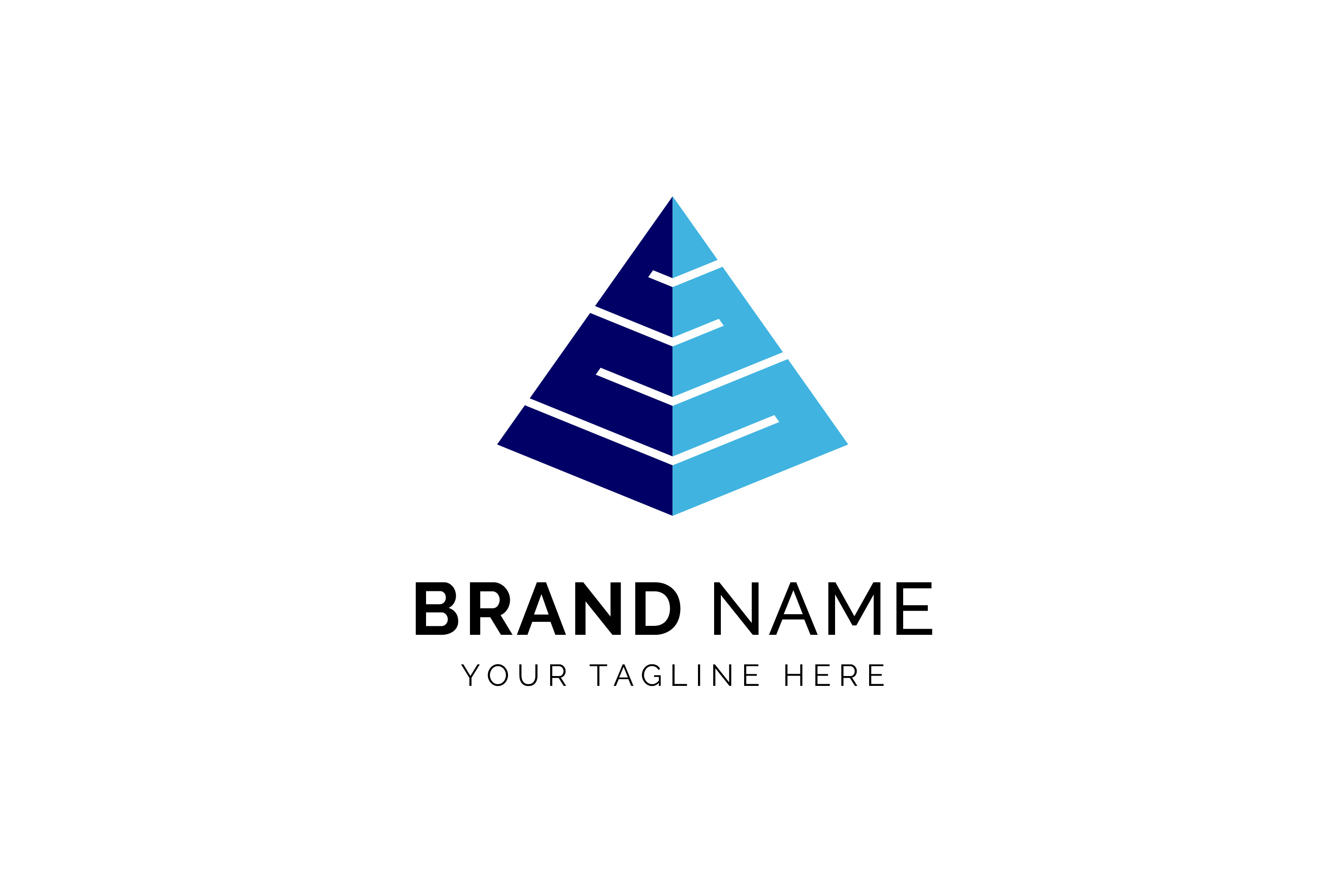 Triangle pyramid logo design, a Branding & Logo Template by Distrologo