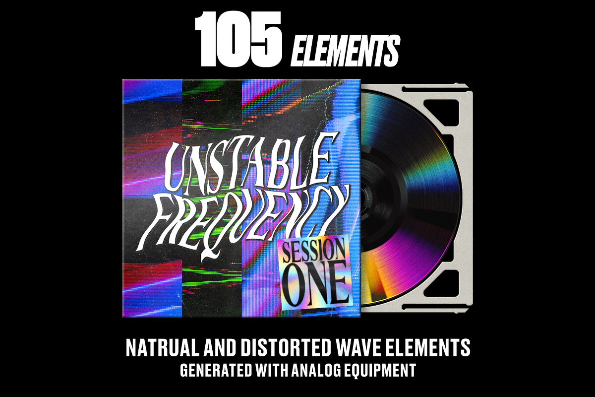 105 VHS Waves - UNSTABLE_FREQUENCY, a Texture Graphic by Zomb