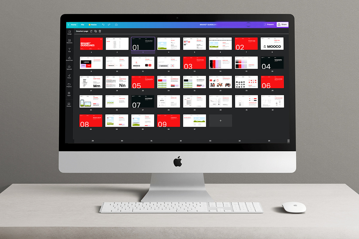 MOOCO | Brand Guidelines Template, a Presentation Template by Studio ...