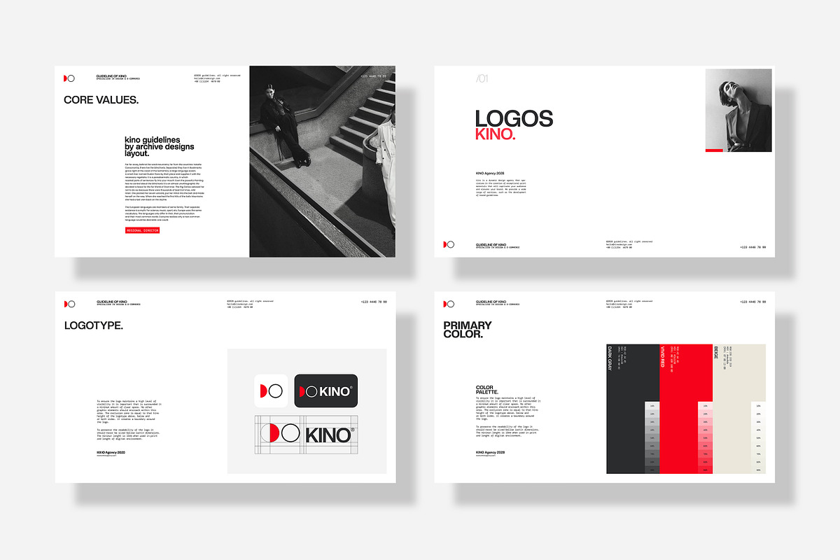 KINO | Brand Guidelines, a Branding & Logo Template by creathrivestudio