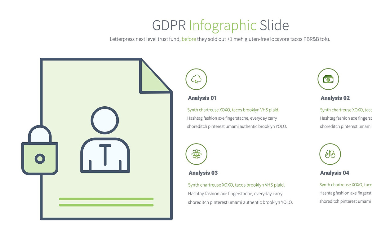 GDPR PowerPoint Infographics, a Presentation Template by Pulsecolor