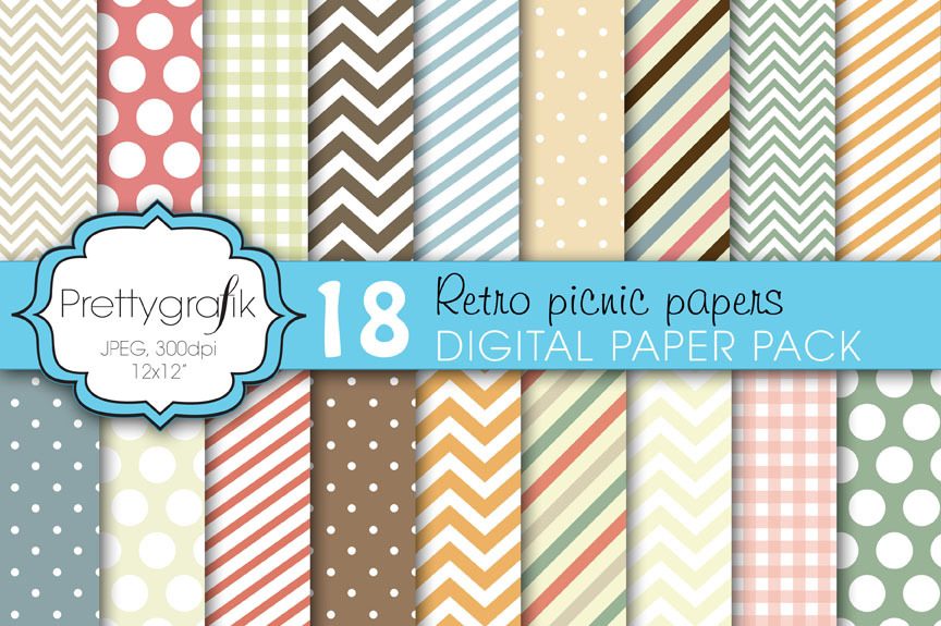 bright colors digital paper, a Pattern Graphic by PrettyBundles