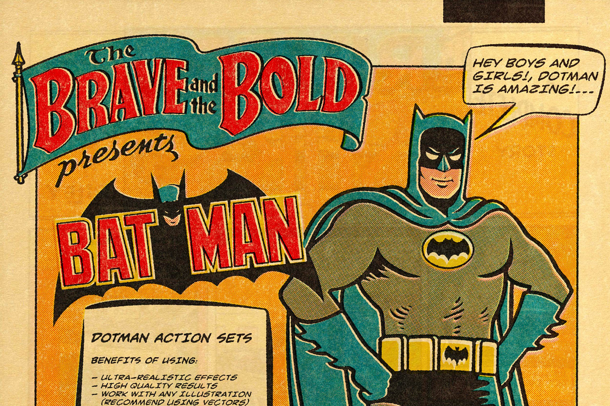 DotMan ToolKit Vintage Comic Effects, an Action Add-On by Thundr Co.