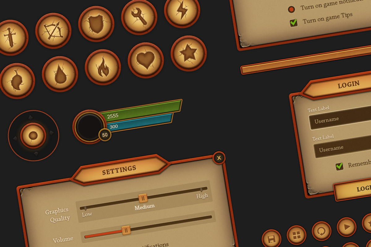 Fantasy Mobile UI, a Templates & Theme by EvilSystem