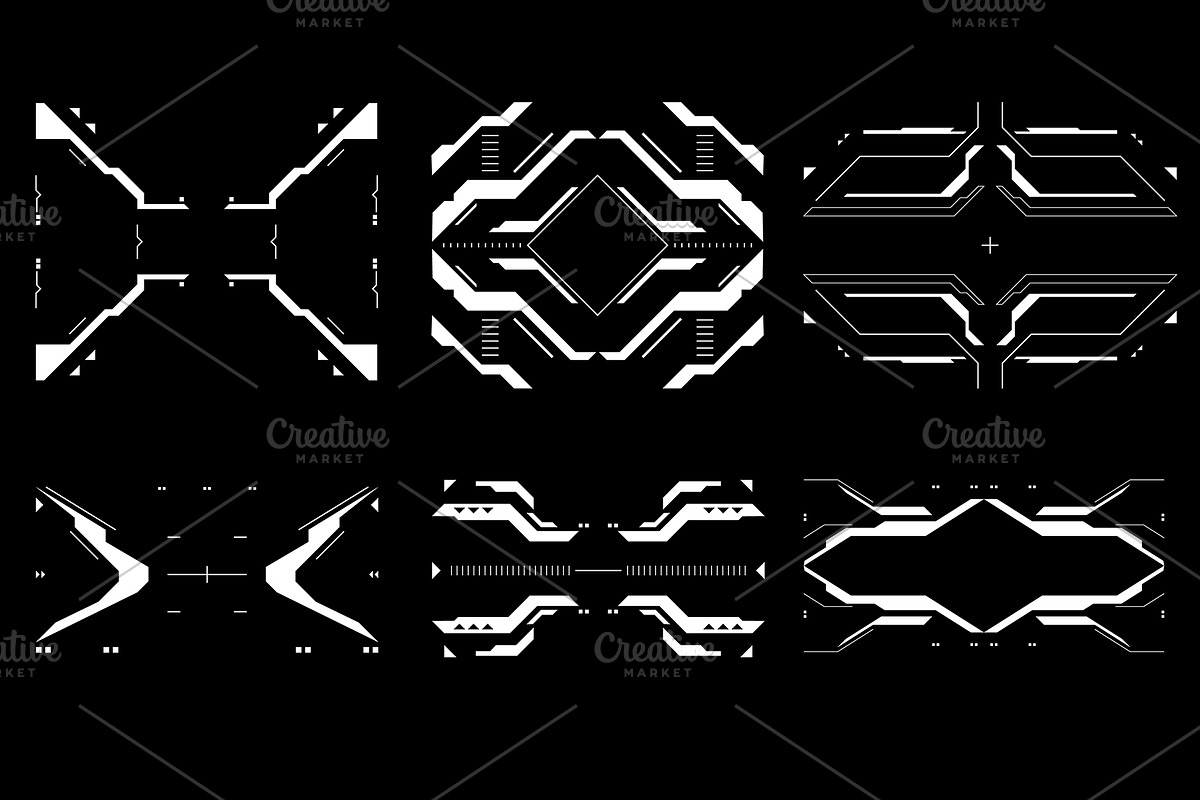 CyberPunk UI Set 2, a Technology Illustration by Olga Ryzychenko
