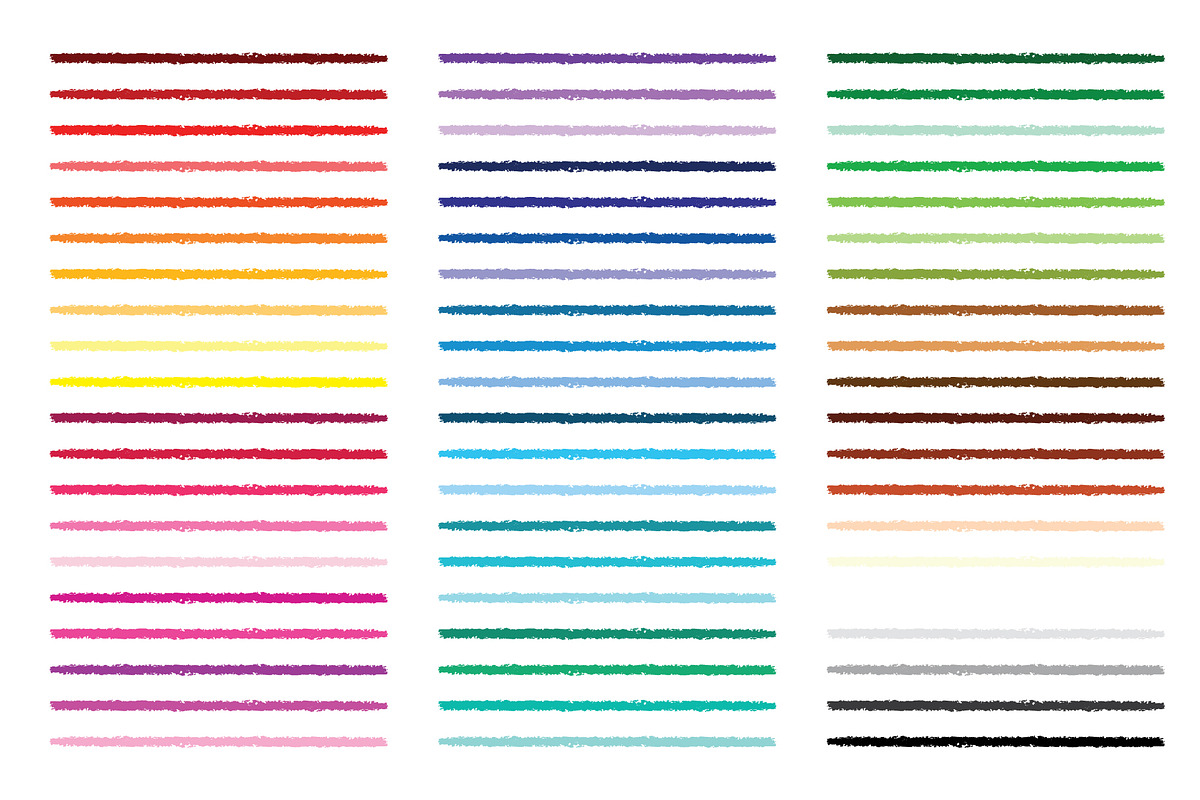 Crayon & Border Clip Art Set, an Object Graphic by Running With Foxes