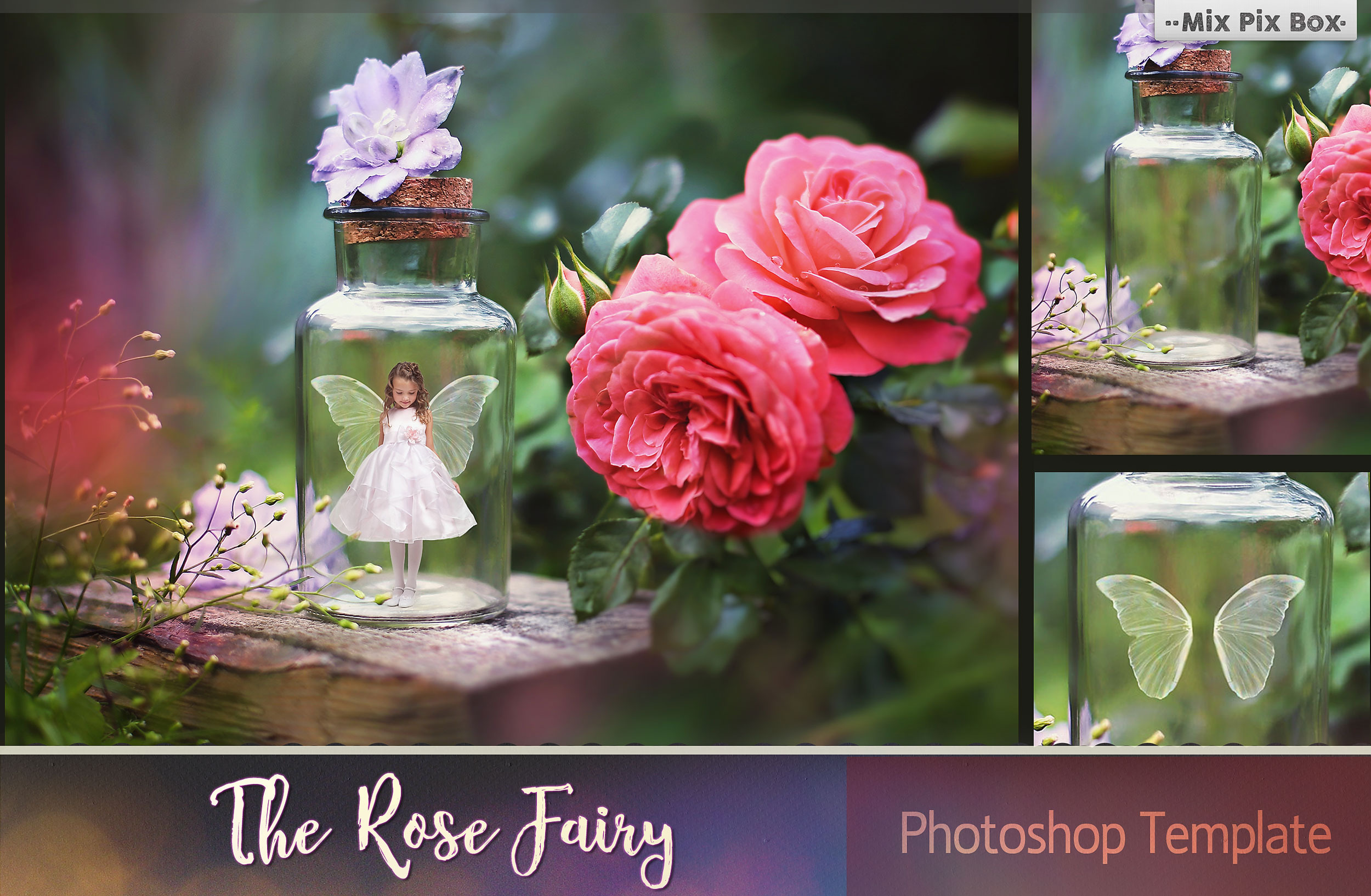 The Rose Fairy Template, a Layer Style Add-On by MixPixBox