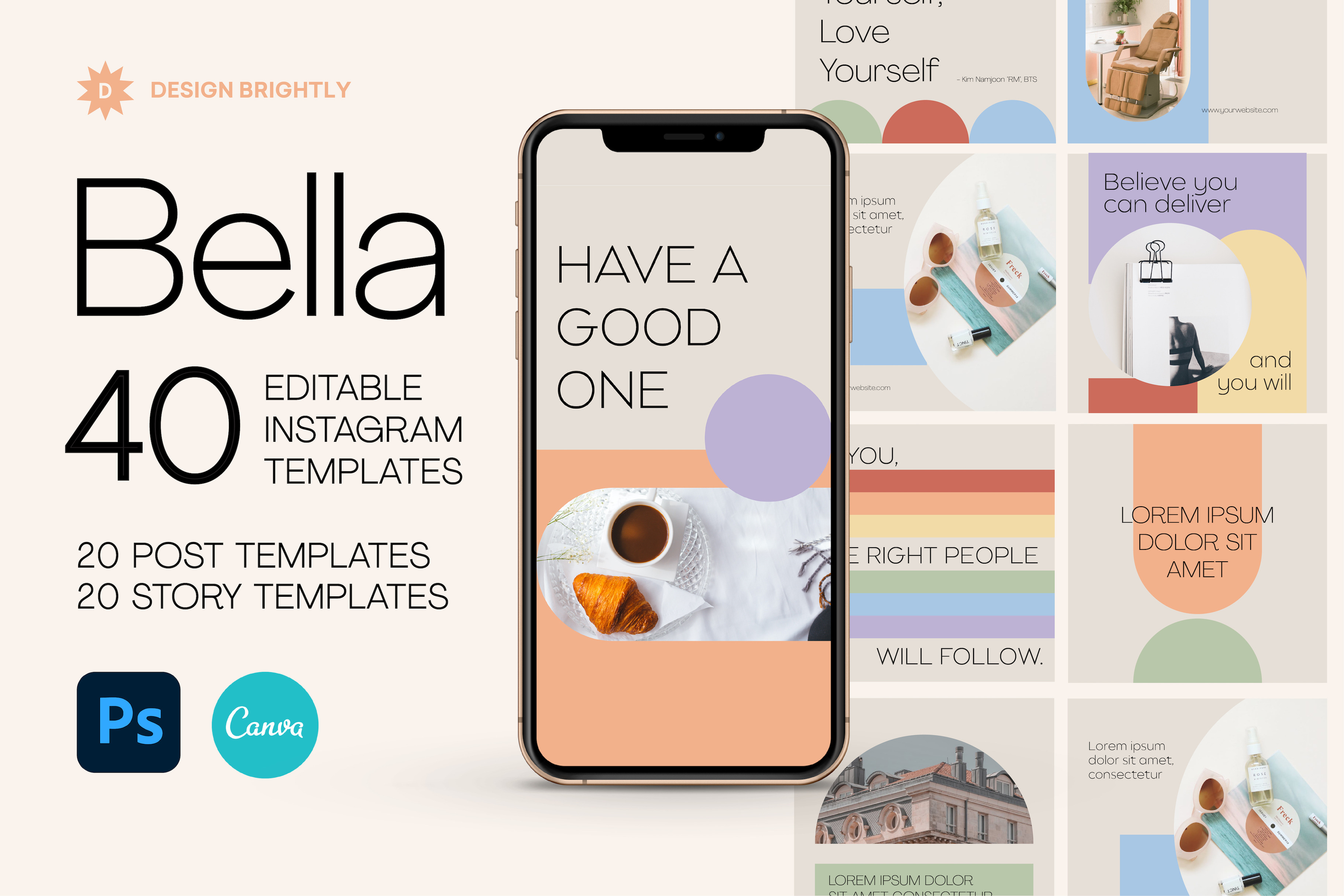 Color Instagram Templates | Canva PS