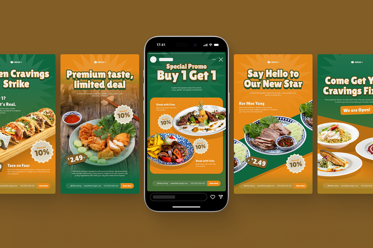 Malio - Food Promotion Social Media, a Social Media Template by SLAB ...