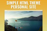 Simple Personal Site - HTML Template, a HTML Template by ANDYPATH SHOP