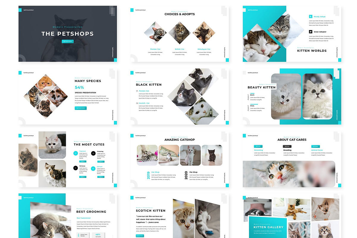 Petshops - Google Slides Template, a Presentation Template by AQR ...