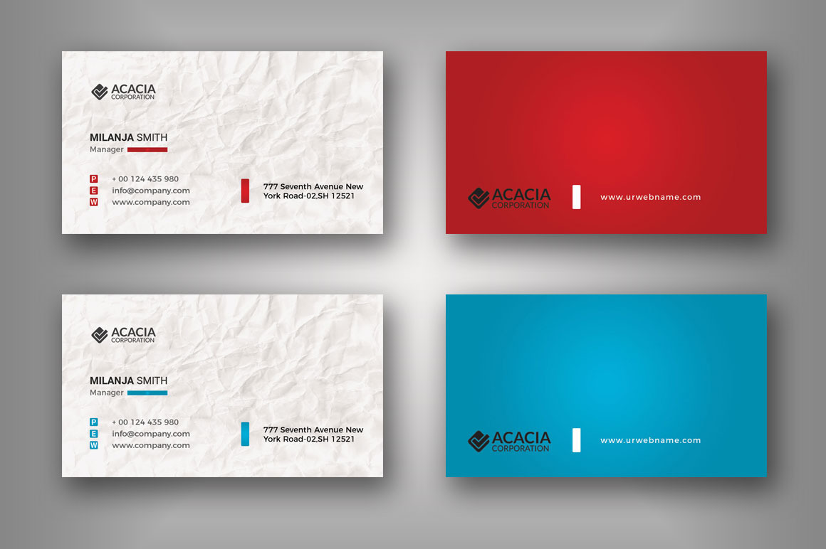 B5 Business Card, a Business Card Template by DesignGhar