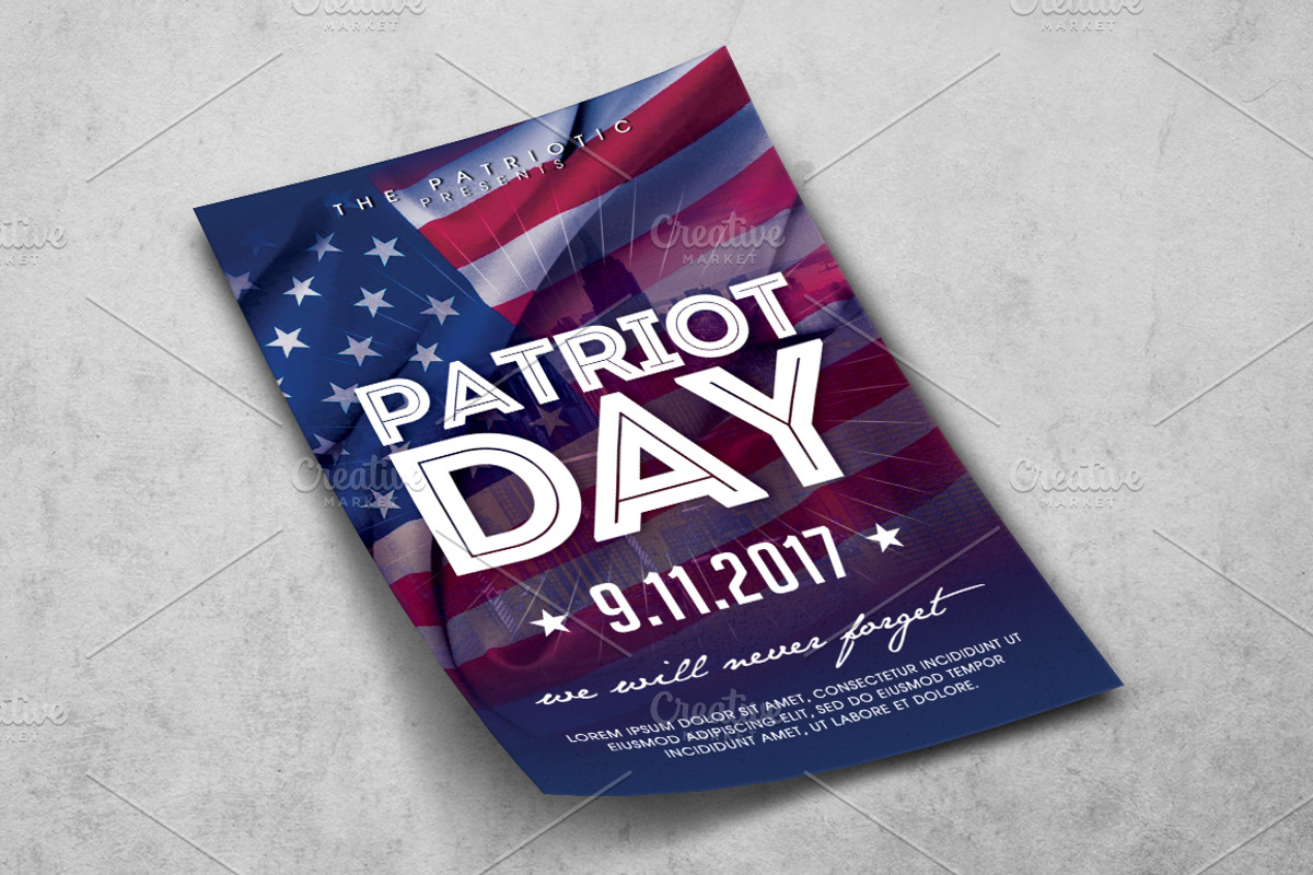 Patriot Day Flyer, a Flyer Template by AyumaDesign