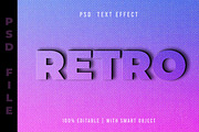Retro Color Psd Text Effect | Layer Styles ~ Creative Market