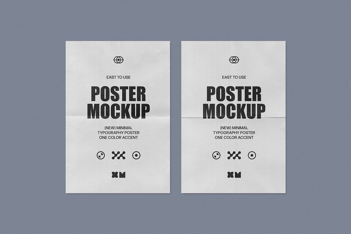 Folded Poster Mockup, an Advertising Mockup by Design Squad