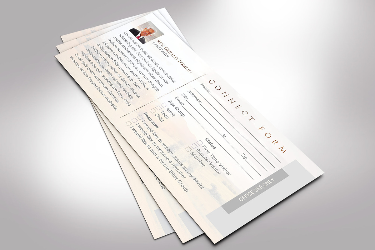Visitor Connect Card Canva Template
