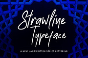 Strawline Typeface, a Script Font by QueenType