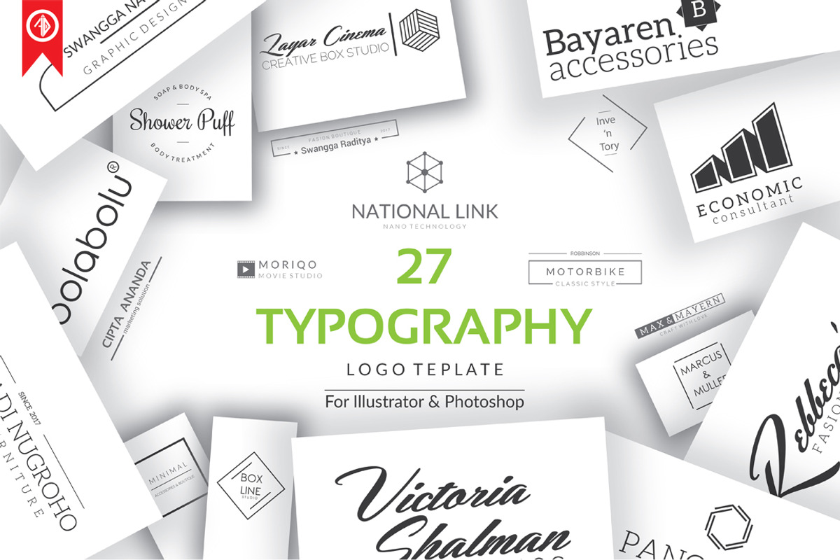 Typography Premade Logo Template, a Branding & Logo Template by Artha ...