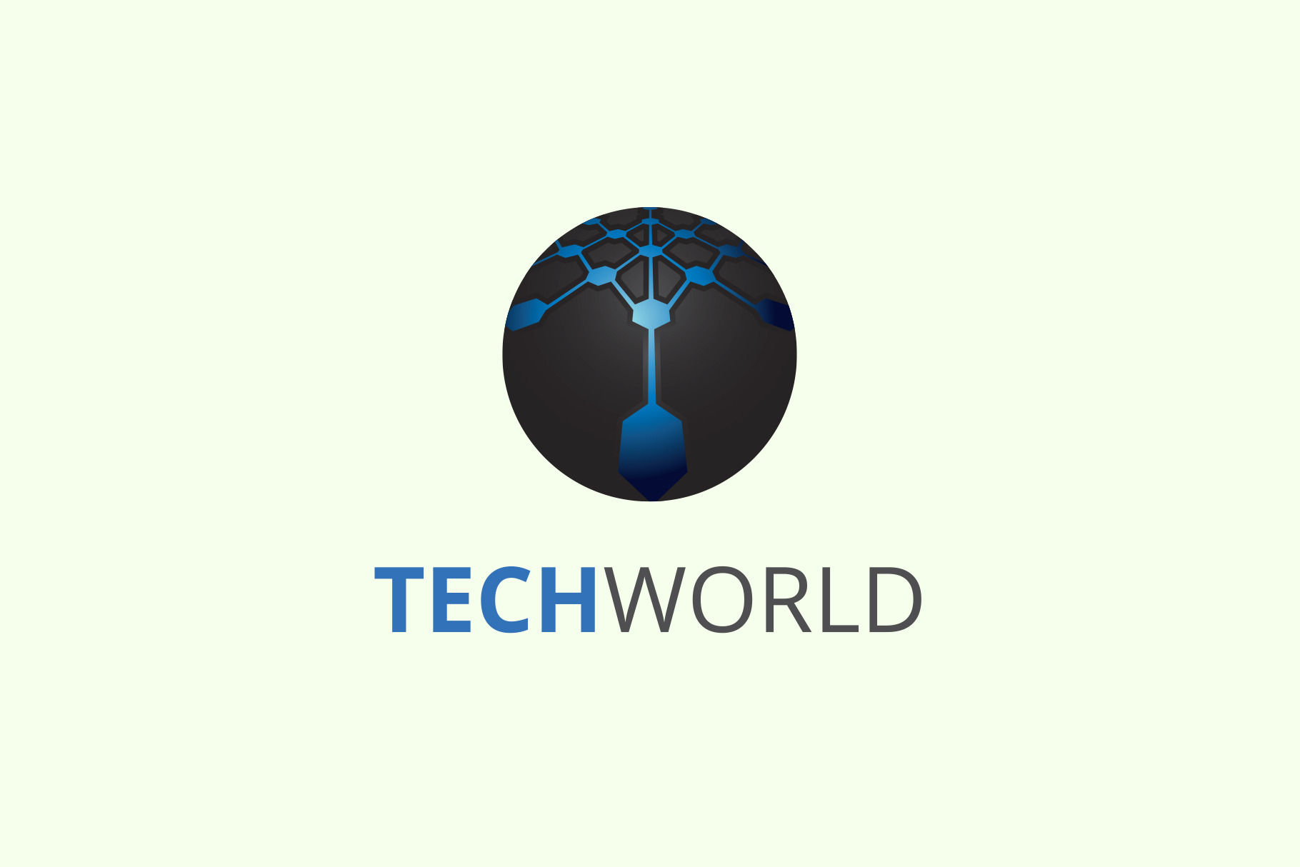 Tech World Logo, a Branding & Logo Template by Maraz Logo | Creative Market