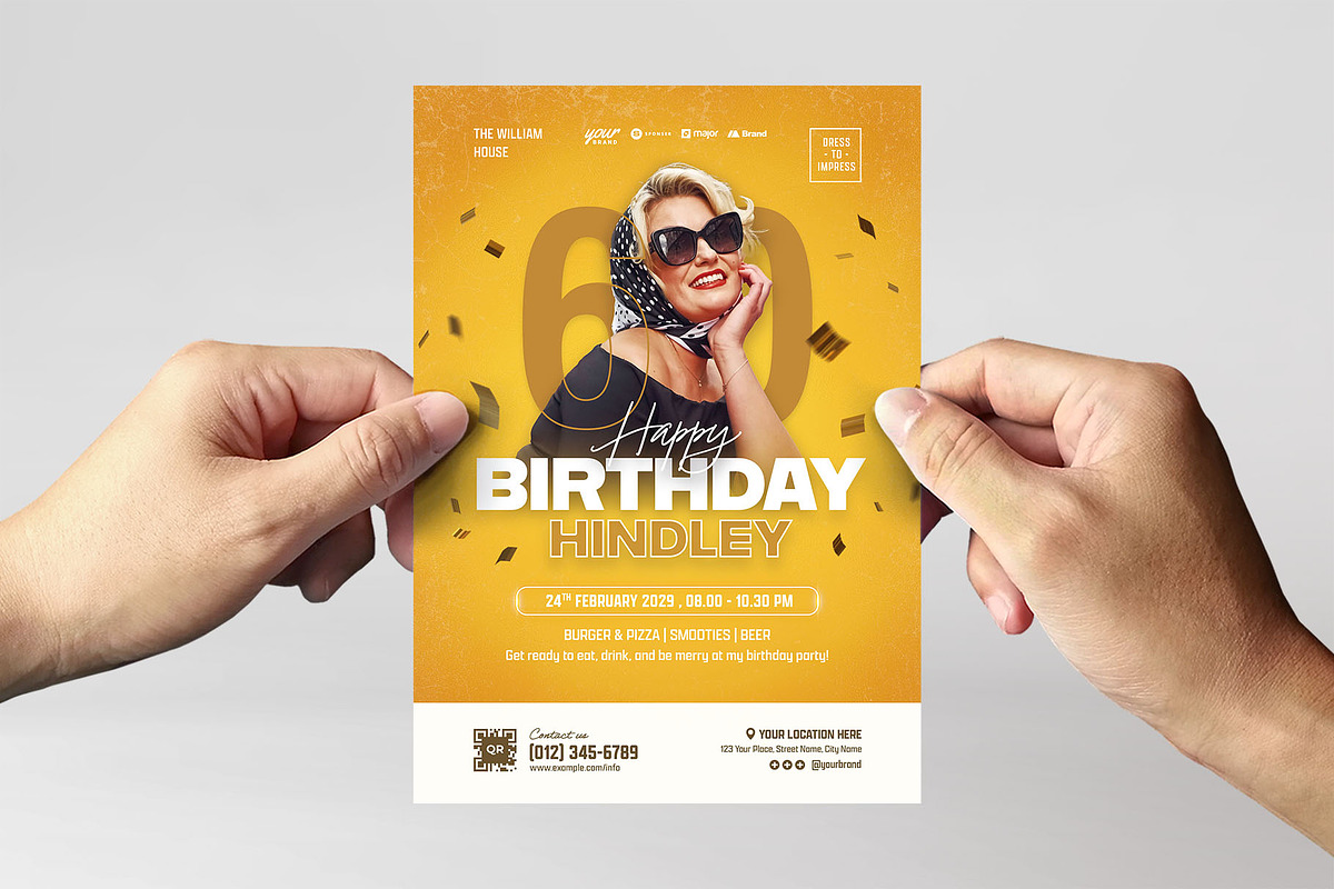 Birthday Flyer Template, a Flyer Template by BrandPacks