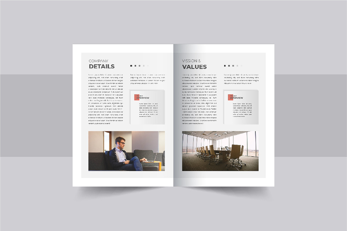 Company white paper design template