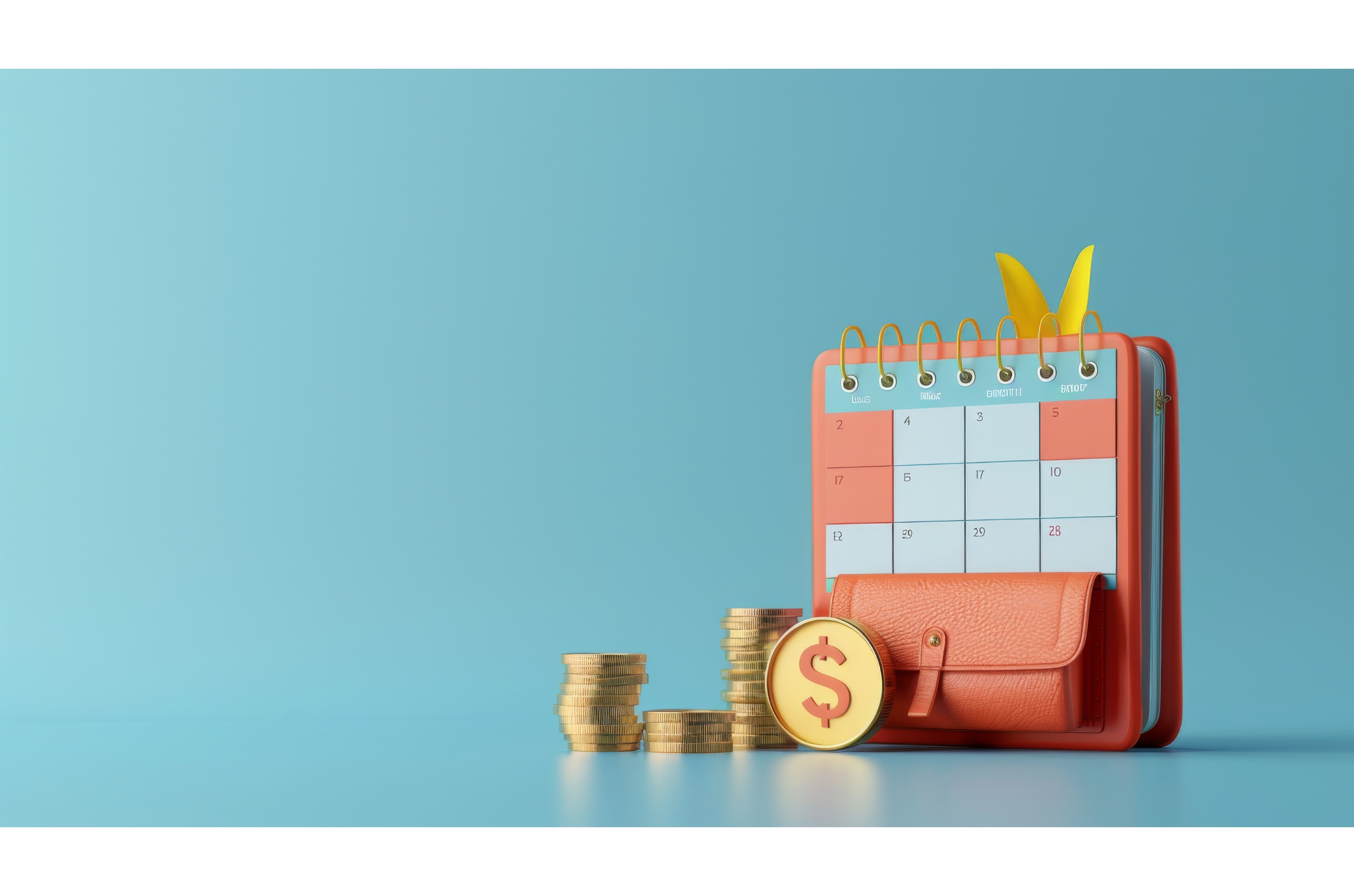 An animated 3D calendar with a | Business Images ~ Creative Market