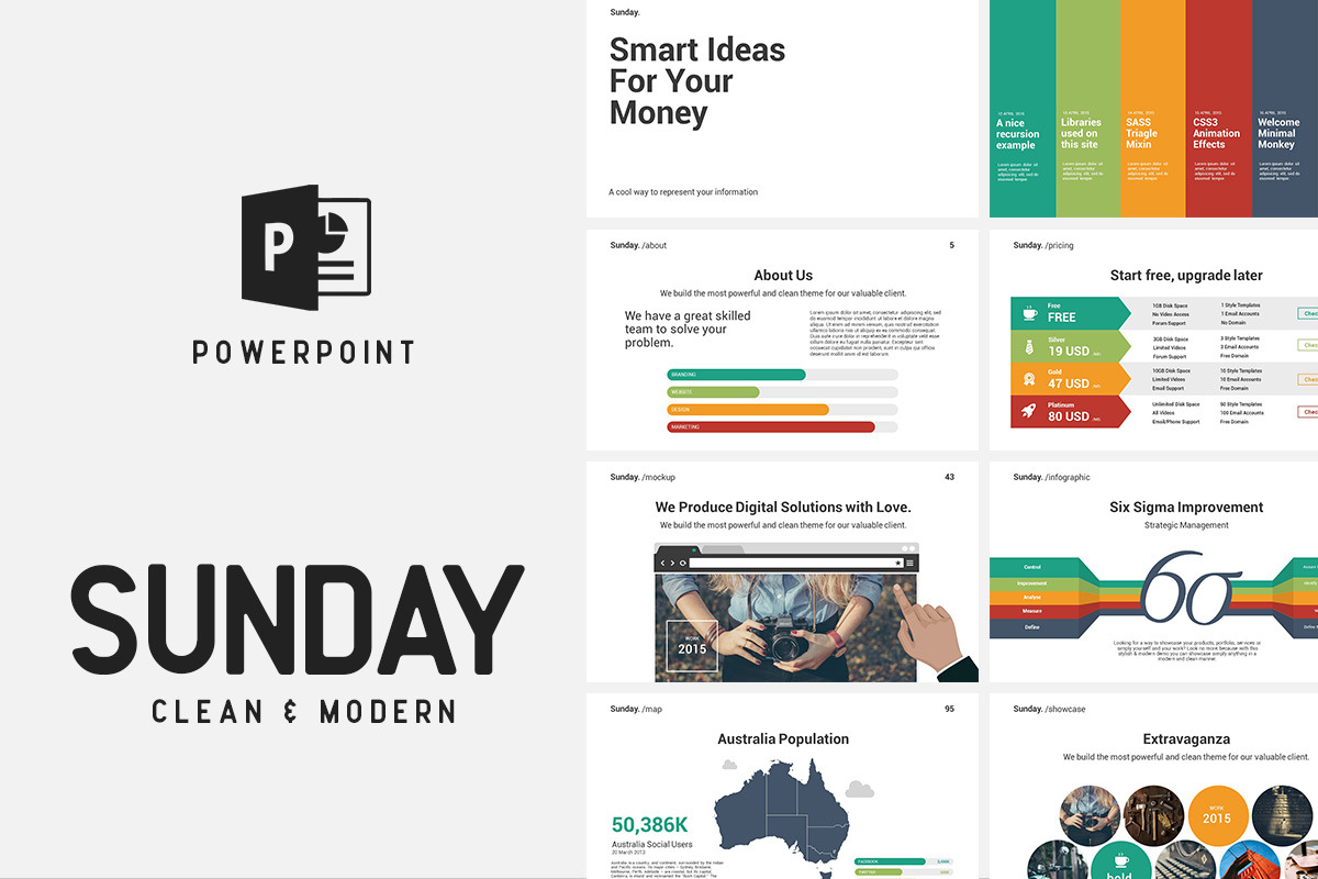 Sunday PowerPoint, a Presentation Template by FactoryType