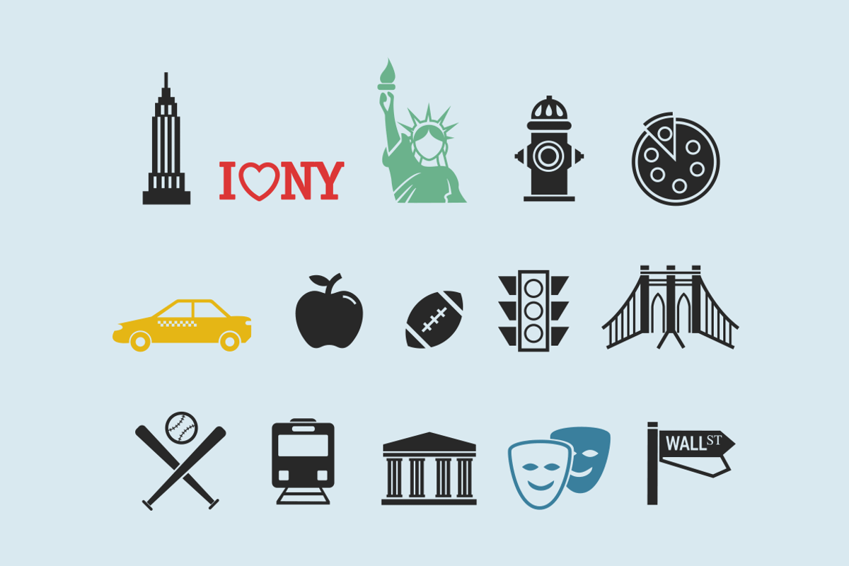 15 New York City Icons, an Icon by Creative VIP