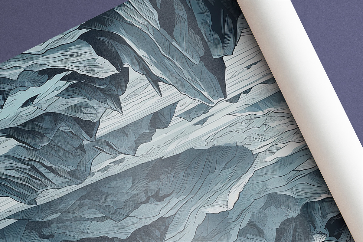 Glacial - Seamless Glacier Patterns, a Pattern Graphic by Pixel Perfect ...