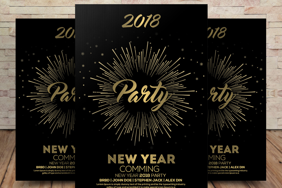 10 Golden Flyers Bundle, a Flyer Template by graphicforest